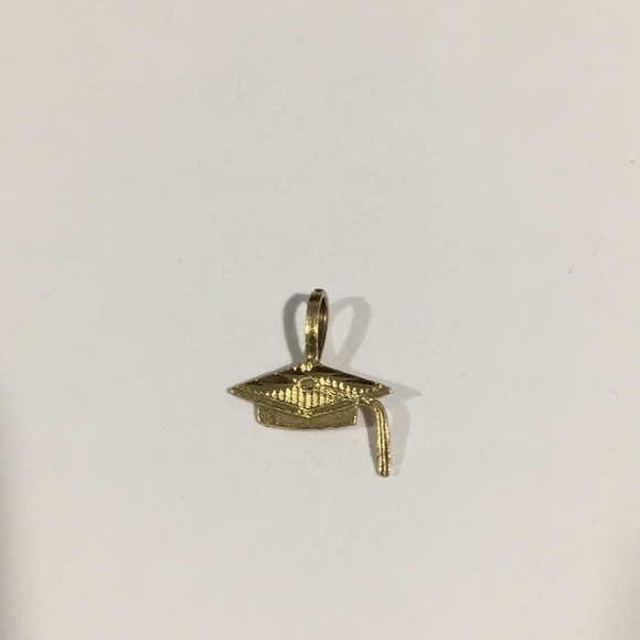 Jewelry | 14k Yellow Gold Graduation Hat Charm | Poshmark